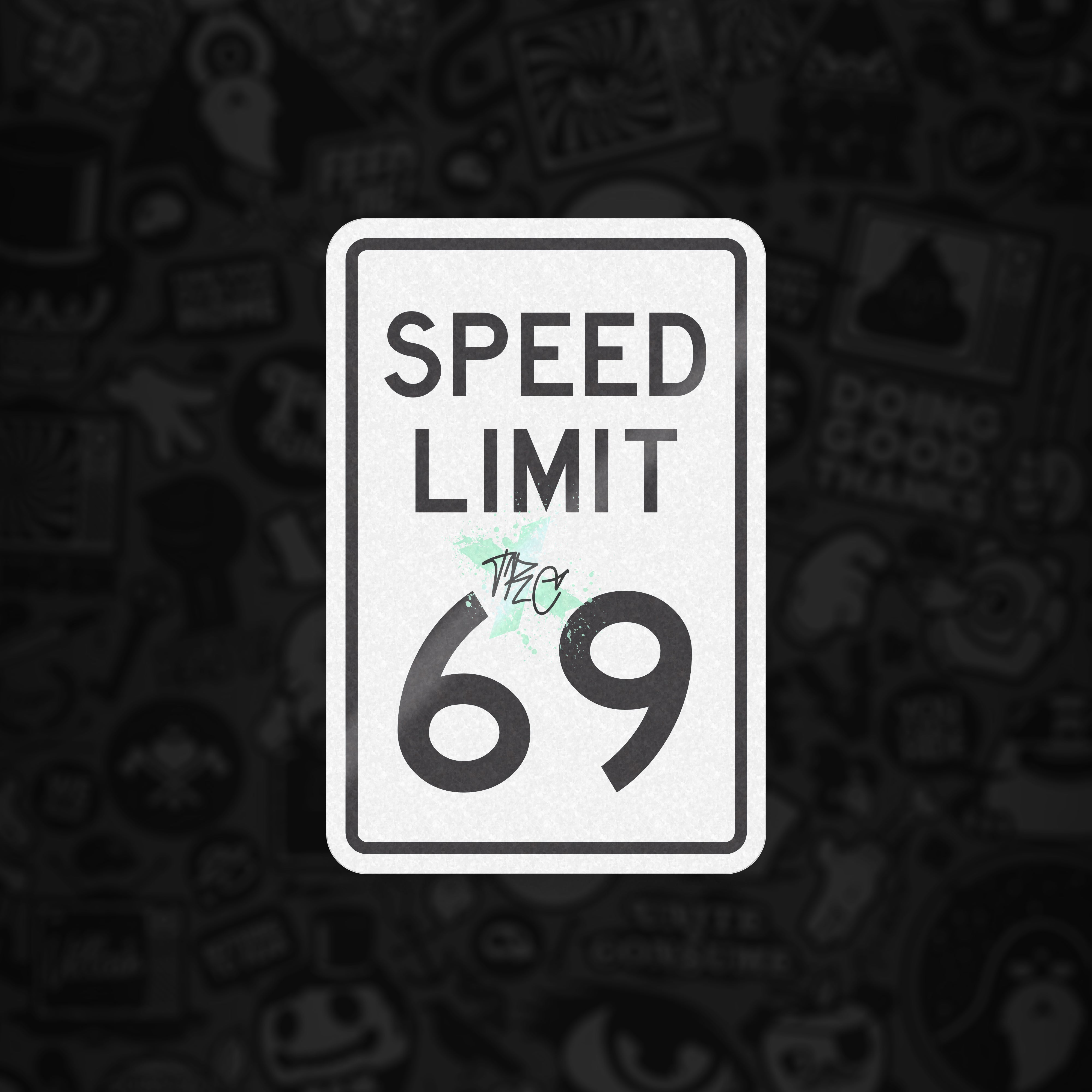 Speed Limit - Reflective Sign | Tiny Ramp Company